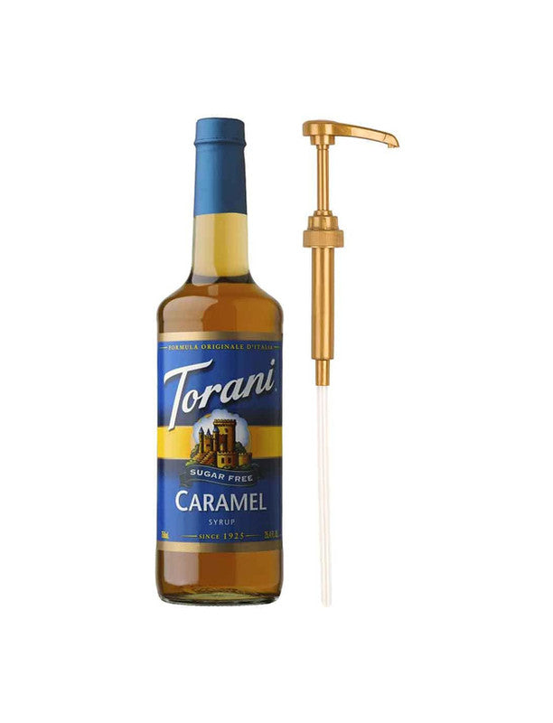 Torani - Sugar Free Caramel Classic Syrup + Torani Syrup Pump